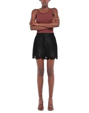 Dolce & Gabbana Solid Color Lace Shorts