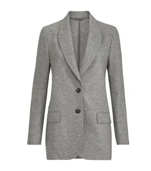 Brunello Cucinelli Cashmere Jersey Blazer - Grey