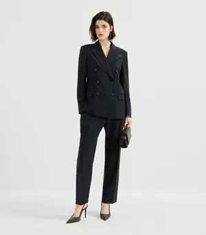 Brunello Cucinelli Wool-blend Double-breasted Jacket