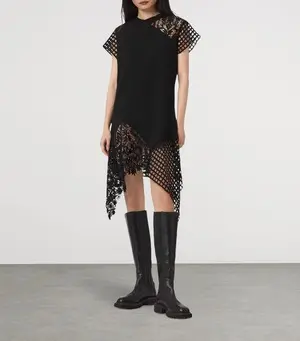 ALLSAINTS Zala Cotton Mesh Dress