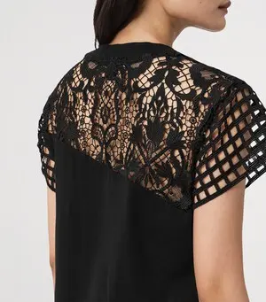 ALLSAINTS Zala Cotton Mesh Dress