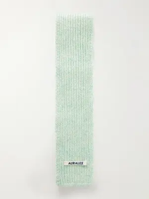 Auralee Cashmere Scarf Green