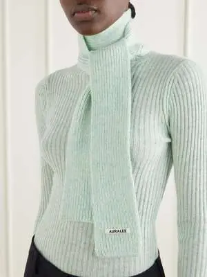 Auralee Cashmere Scarf - Mint
