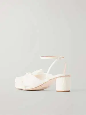 LOEFFLER RANDALL Dahlia Bow-detailed Organza Sandals