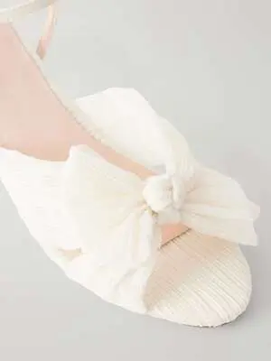 LOEFFLER RANDALL Dahlia Bow-detailed Organza Sandals