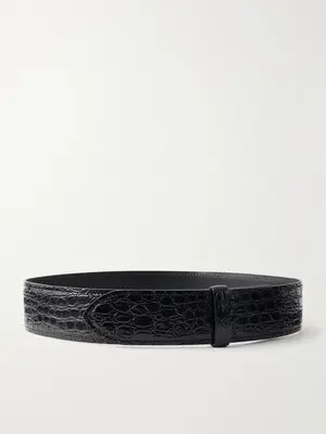 Khaite Theo Wide Belt - Black