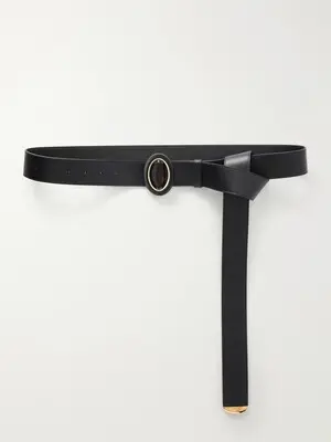 Givenchy Leather Belt With Oval Buckle - Black