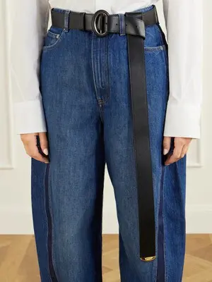 Givenchy Leather Belt With Oval Buckle