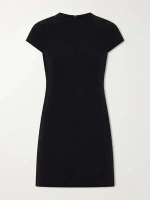 Theory Crepe Mini Dress - Black