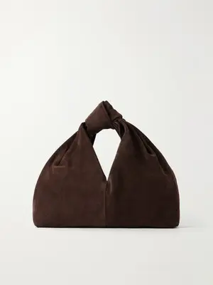 LOEFFLER RANDALL Helga Knotted Suede Tote - Brown