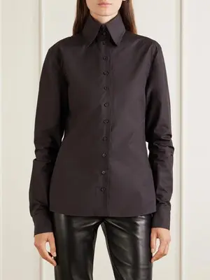 Khaite Ivy Cotton-poplin Shirt