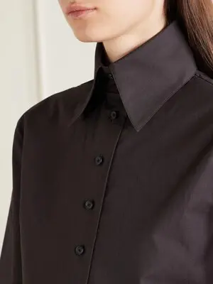 Khaite Ivy Cotton-poplin Shirt