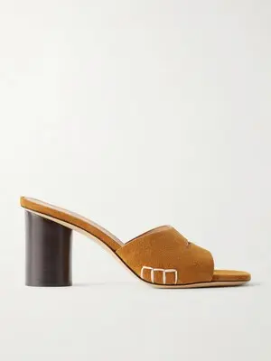 JW Anderson Suede Mules - Brown