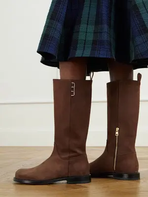 JW Anderson Nubuck Knee-high Boots - Brown