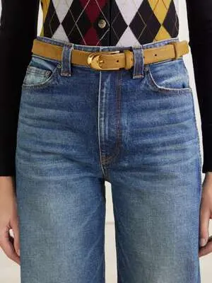 Khaite Dome Leather Belt
