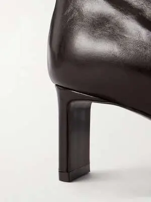 Khaite Ona 55 Leather Ankle Boots