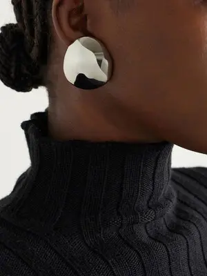 Alaïa Dome-tone Earrings - Silver