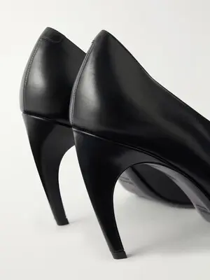 Khaite Leather Lace-up Pumps - Black