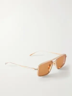 JACQUES MARIE MAGE Earl Aviator Sunglasses - Black