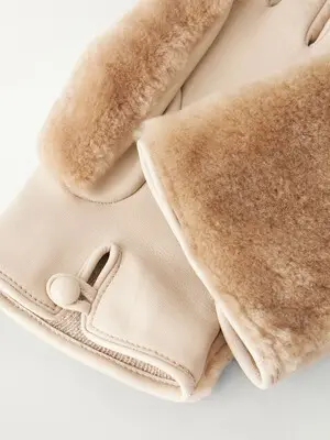 Gabriela Hearst Eglantina Shearling Gloves