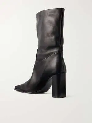 Khaite Petra 55 Leather Ankle Boots