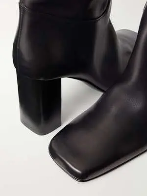 Khaite Petra 55 Leather Ankle Boots