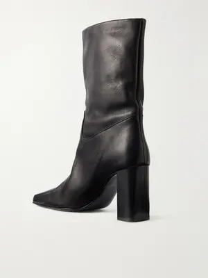 Khaite Petra 55 Leather Ankle Boots