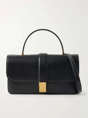 Khaite Blake Leather Shoulder Bag - Black