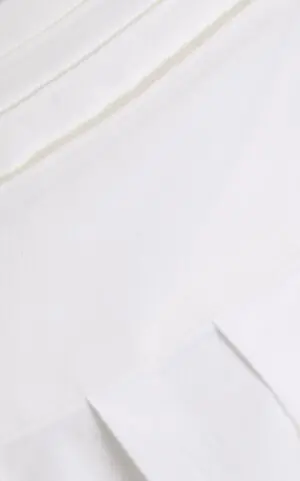 Proenza Schouler White Label Nessa Pleated Cotton Midi Skirt