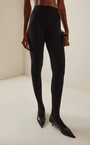 Nour Hammour Cashmere-wool Tights - Black