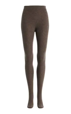 Nour Hammour Cashmere-wool Tights - Brown