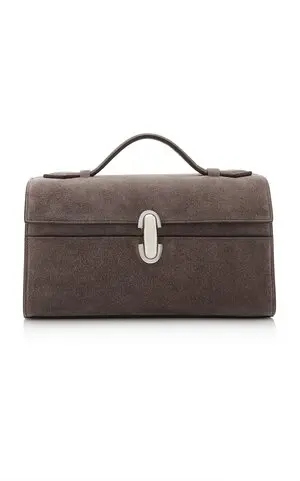 Savette Suede Pochette - Grey