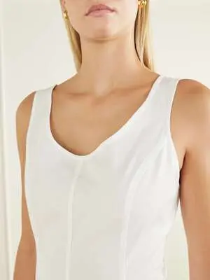Brandon Maxwell Poppy Cotton-poplin Mini Dress