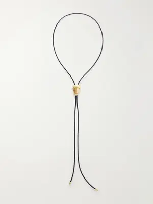 Khaite Visage Pendant Necklace - Gold