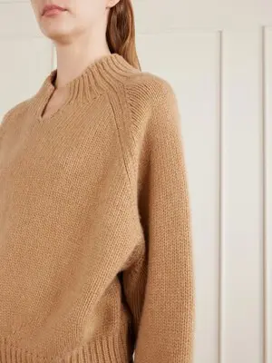 Khaite Cain Cashmere Sweater - Brown