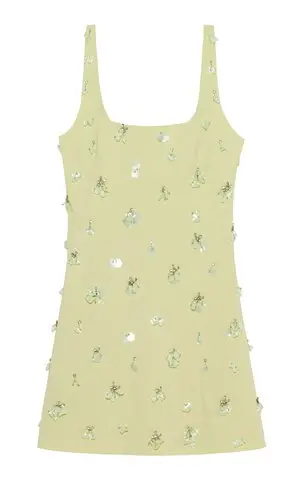 Simkhai Ziva Embellished Crepe Mini Dress