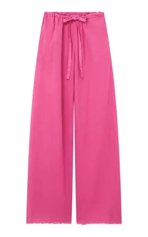 All Three Demi Gauze Wide Leg Pants - Pink