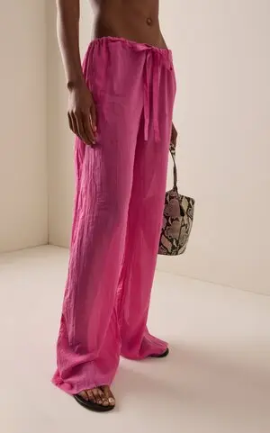All Three Demi Gauze Wide Leg Pants