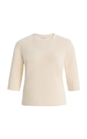 Suzie Kondi Corfu Velour Top - Ivory