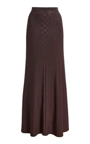 Adam Lippes Sarita Skirt - Brown