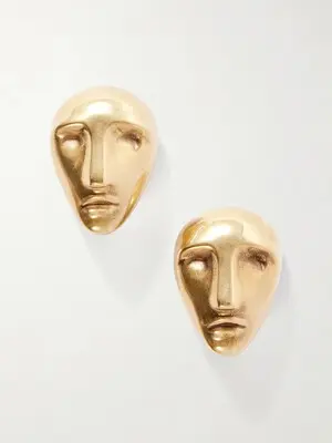 Khaite Visage 18-karat -plated Earrings