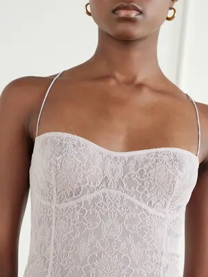 PAULINE DUJANCOURT Lace Bodysuit - Pink
