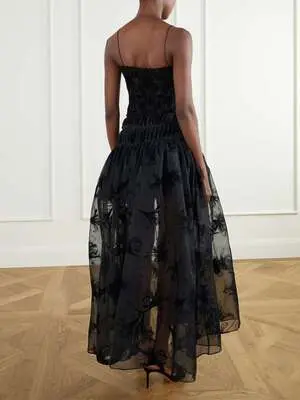 PAULINE DUJANCOURT Velvet Lace Bodysuit