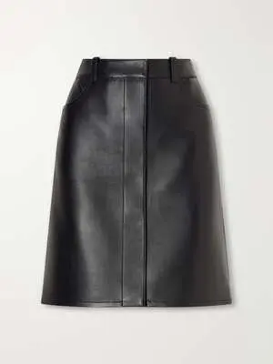 COURREGES Courrèges Leather Midi Skirt