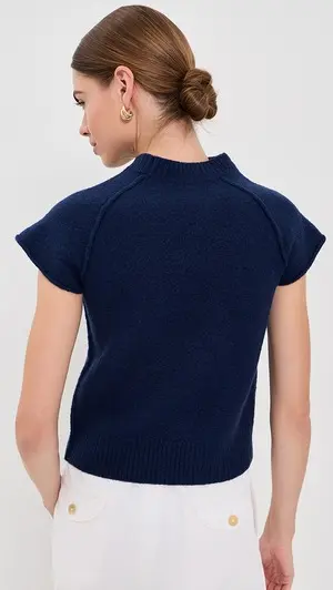JIL SANDER Kimono Sleeve Wool Top