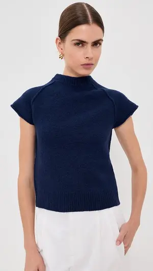 JIL SANDER Kimono Sleeve Wool Top