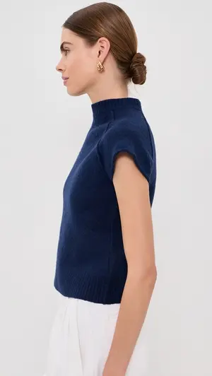 JIL SANDER Wool Top With Kimono Sleeves