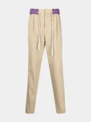 Palm Angels Cotton Track Belt Pants