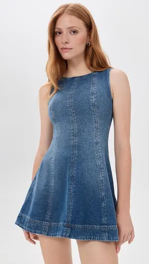 REFORMATION Kehlani Denim Mini Dress - Sula