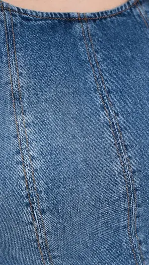 REFORMATION Kehlani Denim Mini Dress